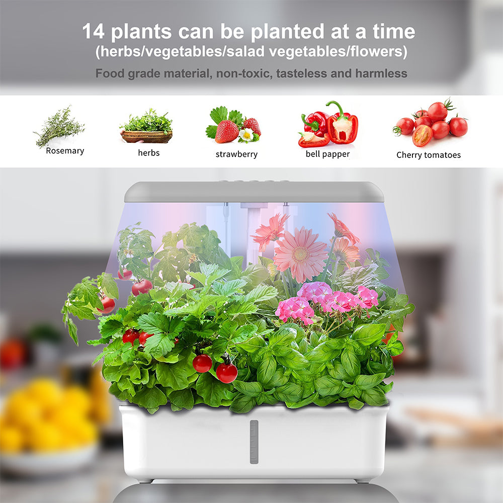 WIFI-compatible Hydroponics Growing System with LED Grow Light – MUCIAKIE