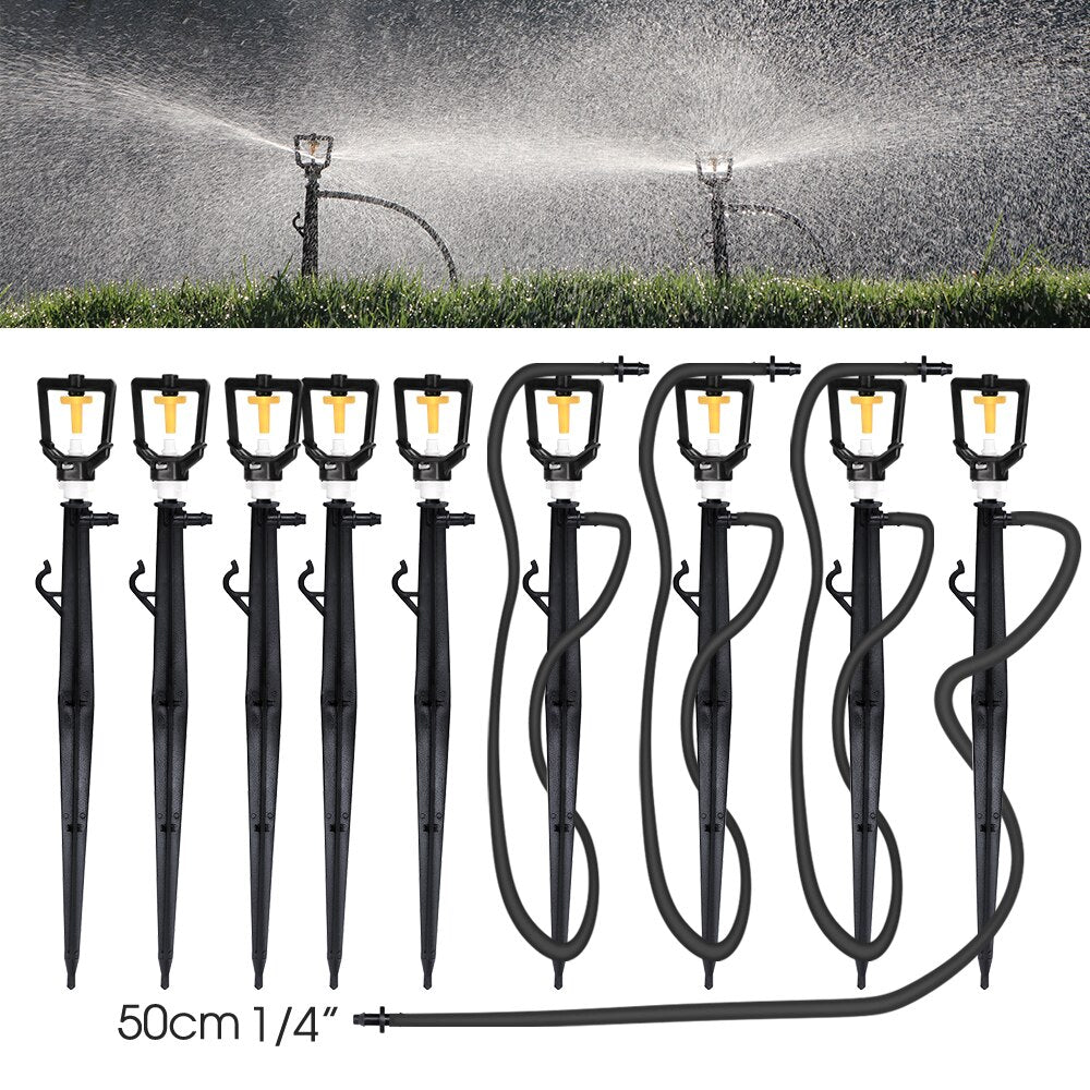 MUCIAKIE 5PCS 15-35L/h Refraction Misting Sprinkler Garden Irrigation