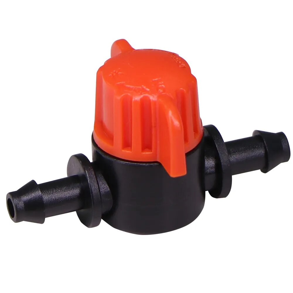 1/4'' Barb Shut-Off Valve, Plastic Universal Drip Irrigation Tubing ...