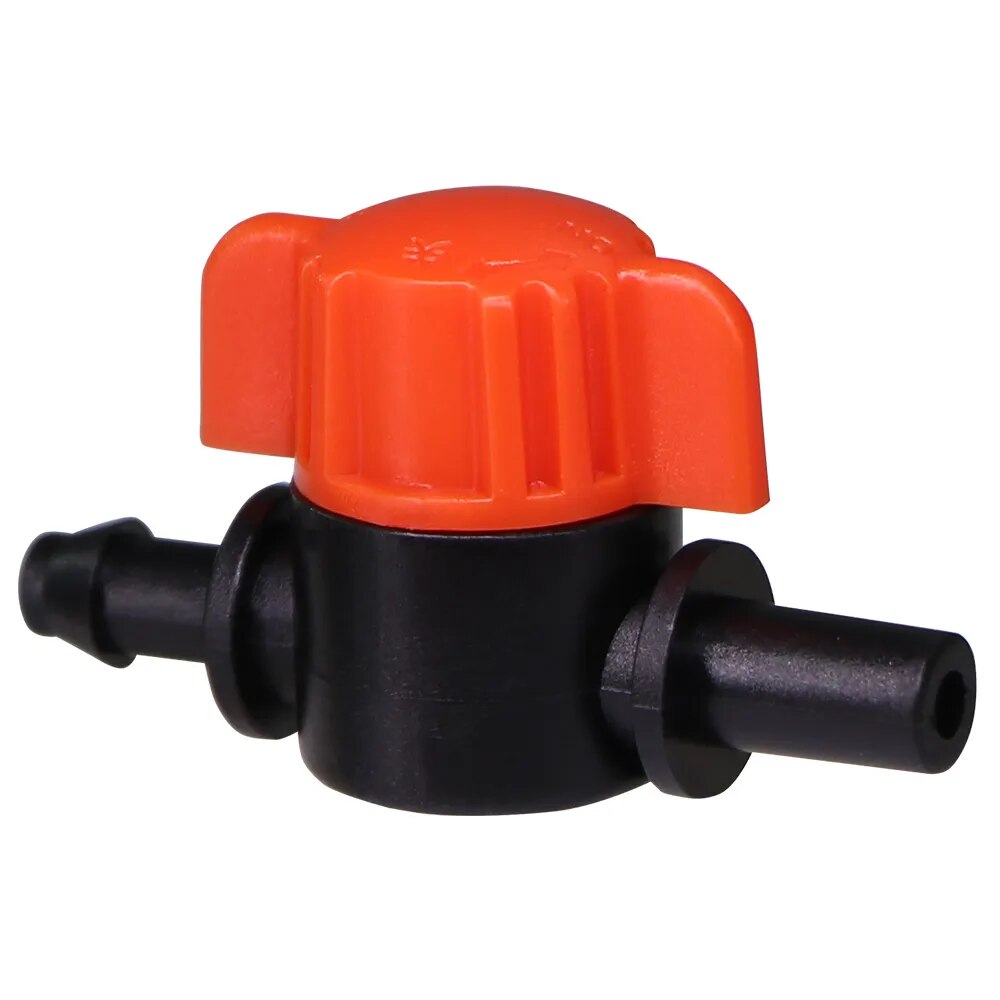 1/4'' Barb Shut-Off Valve, Plastic Universal Drip Irrigation Tubing ...